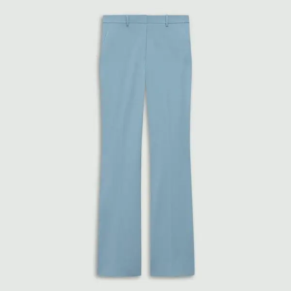 Theory Flared Good Wool Pant In Stone Blue - 51% Off